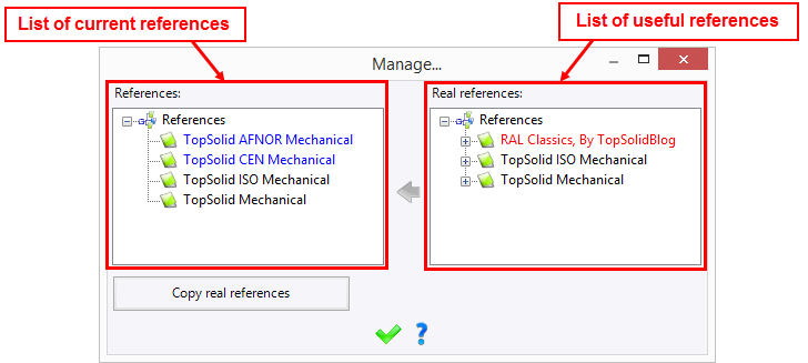 Manage References