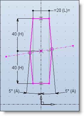 Creating a groove or shoulder template
